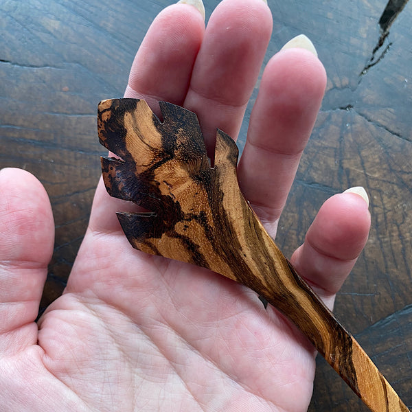 Épingle à châle Leaf Zebrawood - Mynoush